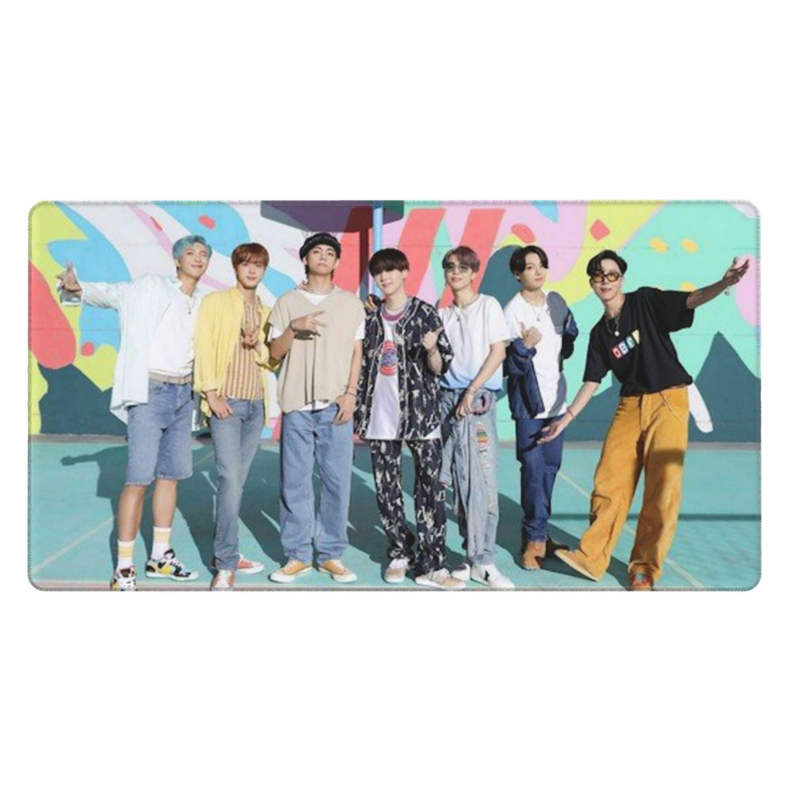 Kpop Bts Mouse Pad 16x29.5 Inch Computer Keyboard Mouse Pad Waterproof ...