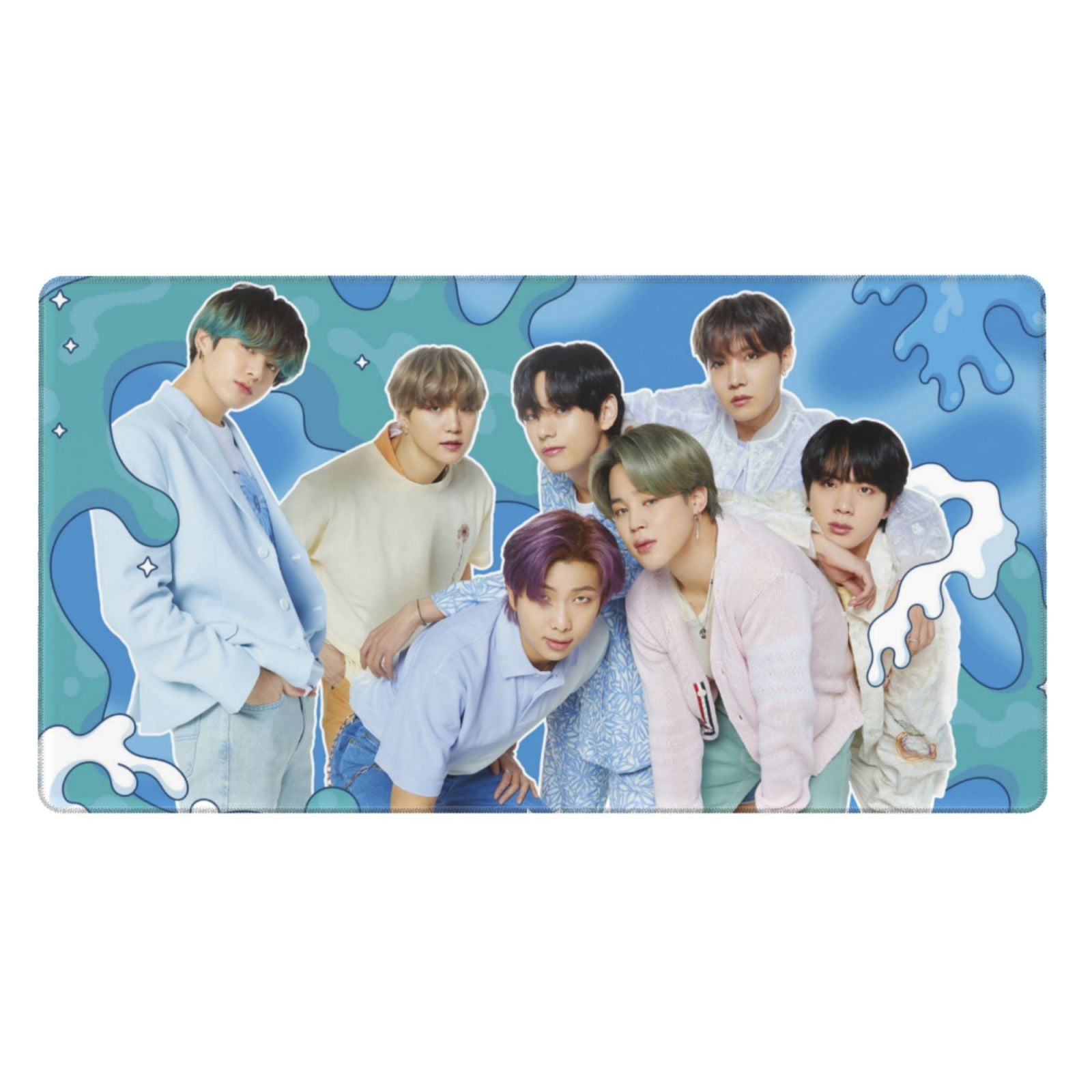Kpop Bts Mouse Pad 16x29.5 Inch Computer Keyboard Mouse Pad Waterproof ...