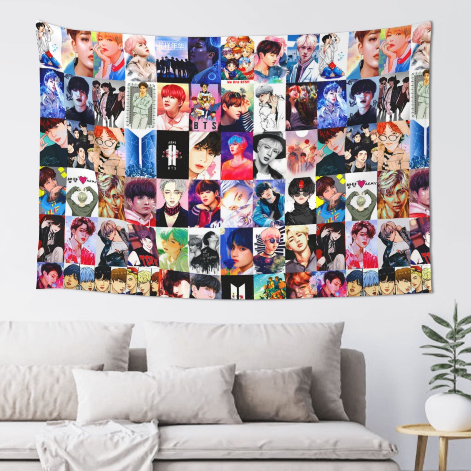 Kpop Bts Tapestry Wall Hanging Home Decoration Wall Blanket Dormitory ...