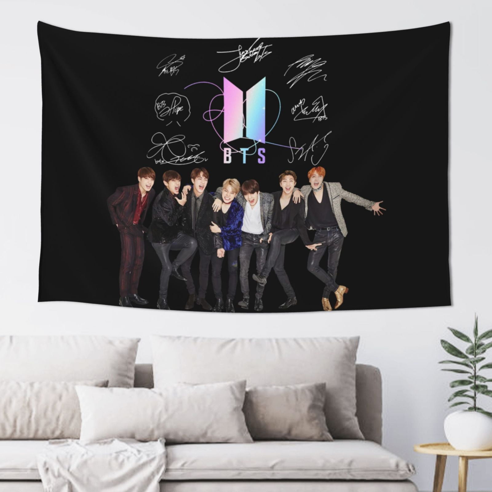 Kpop Bts Tapestry Wall Hanging Home Decoration Wall Blanket Dormitory ...