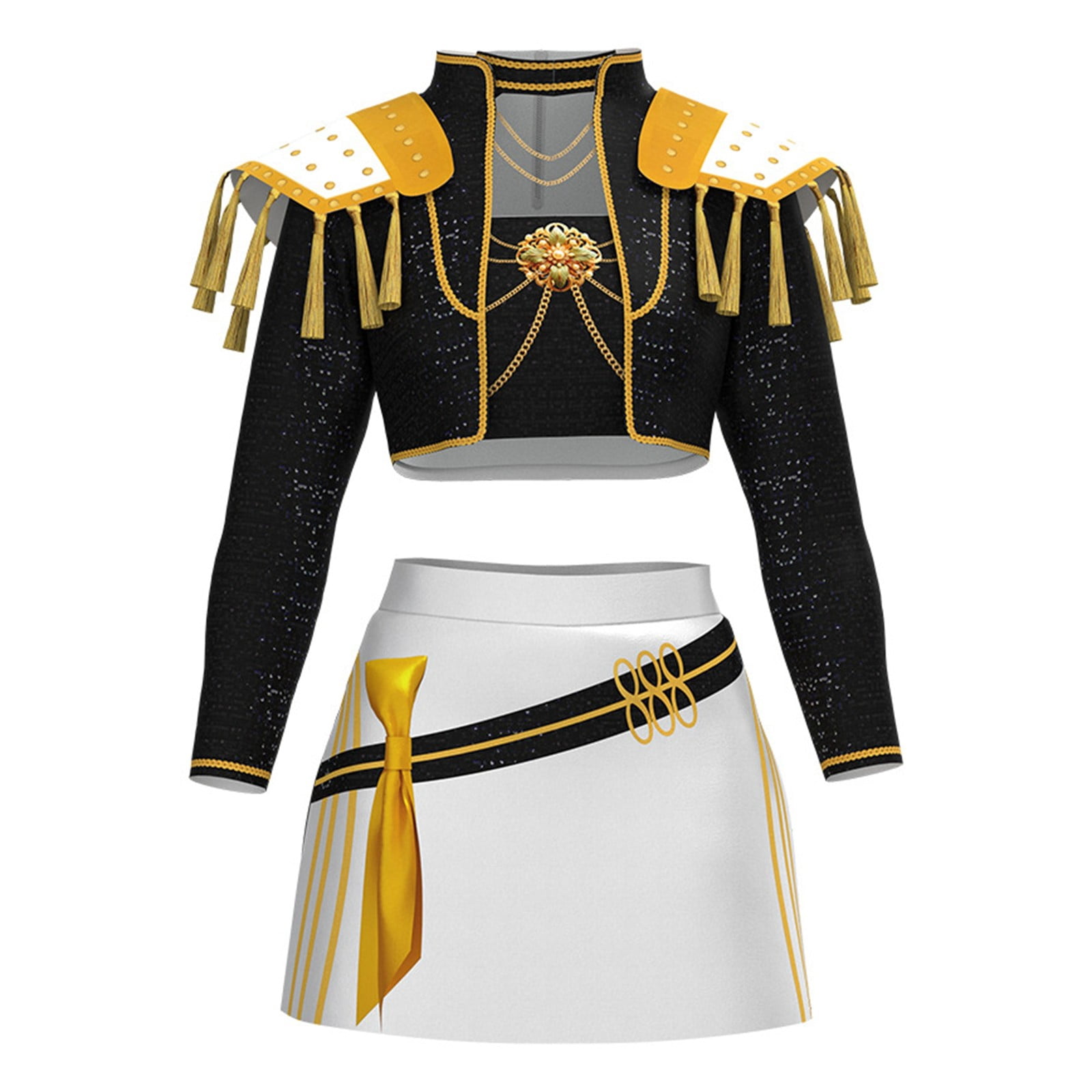 Kpop DH Huntresses Girls Outfits Anime Dress Long Sleeve Halloween Suit ...