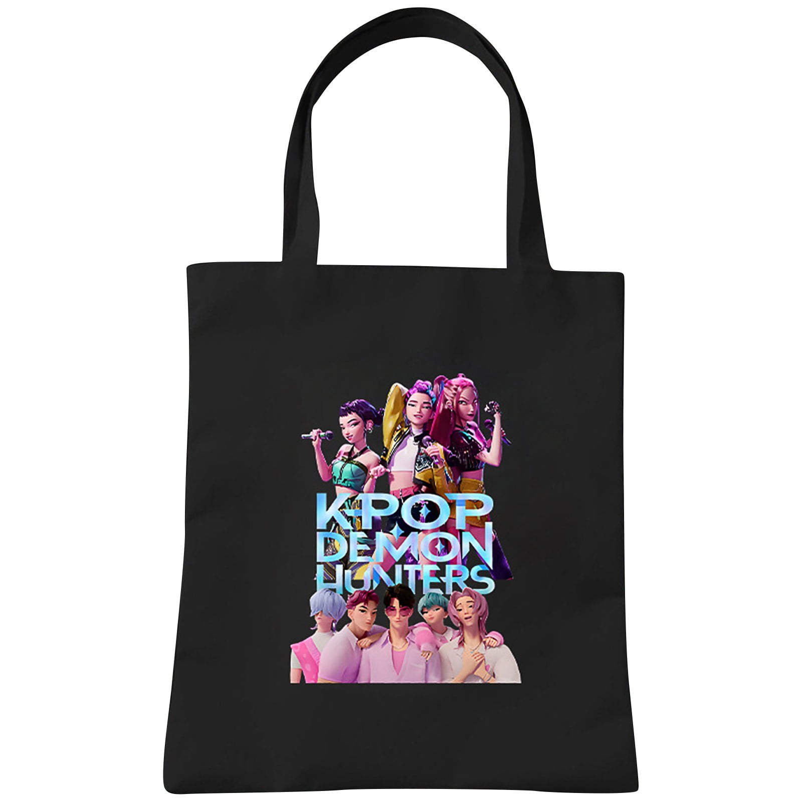 Kpop Demon Hunter Character Tote Bag Canvas Handbag Anime Cartoon ...