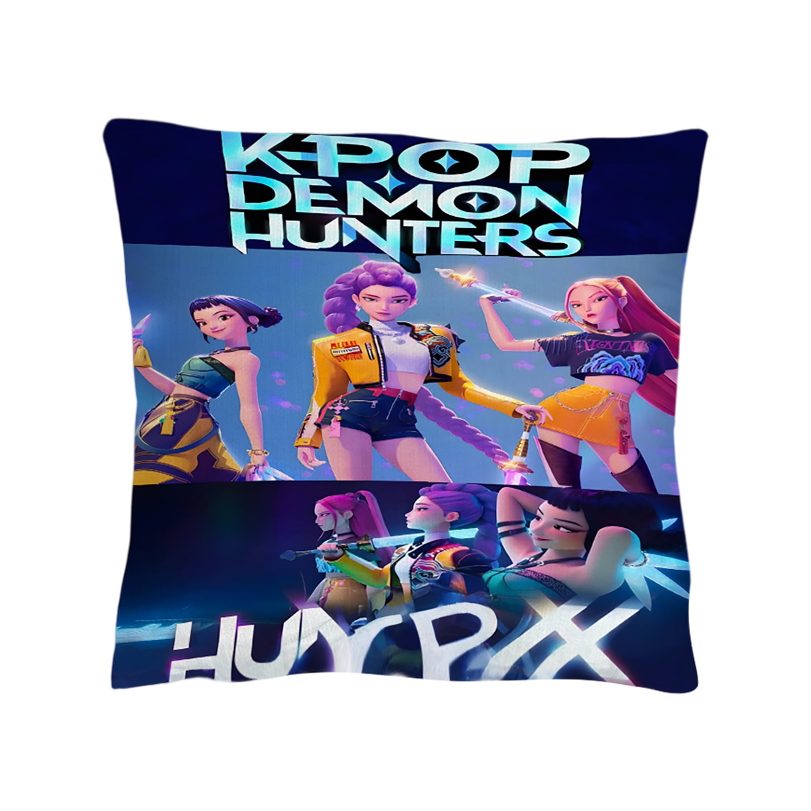 Kpop Demon Hunters 45X45Cm Witch Hunts Short Fleece Pillowcase without ...