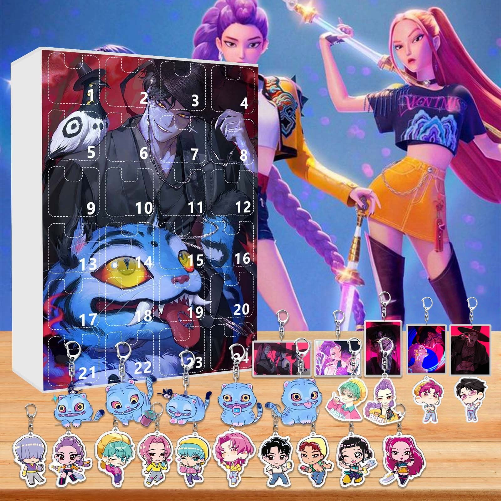 Kpop Demon Hunters Advent Calendar, 2025 Countdown Calendar with 24 ...