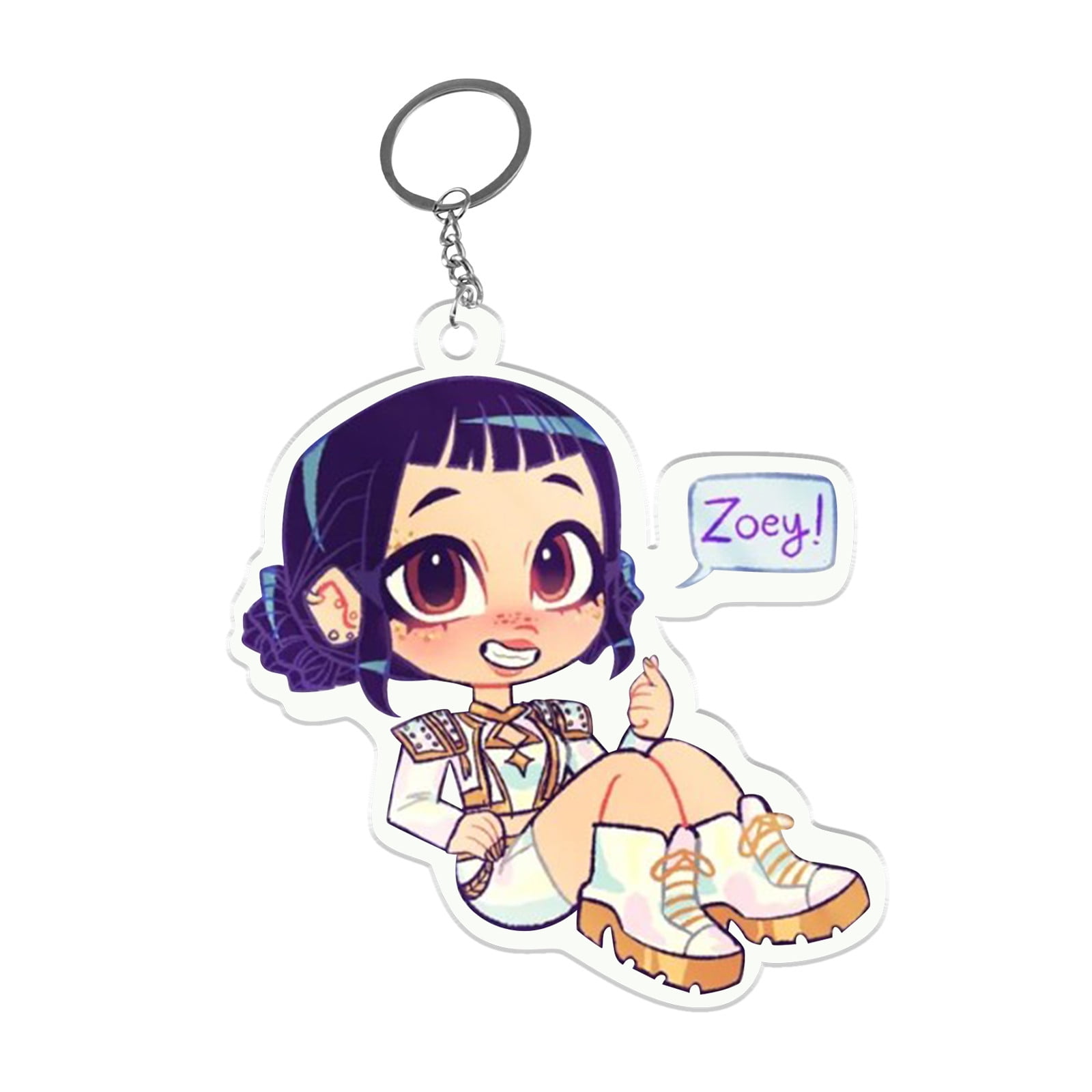 Kpop Demon Hunters Anime Chibi Acrylic Keychain Pendant, Double-Sided ...