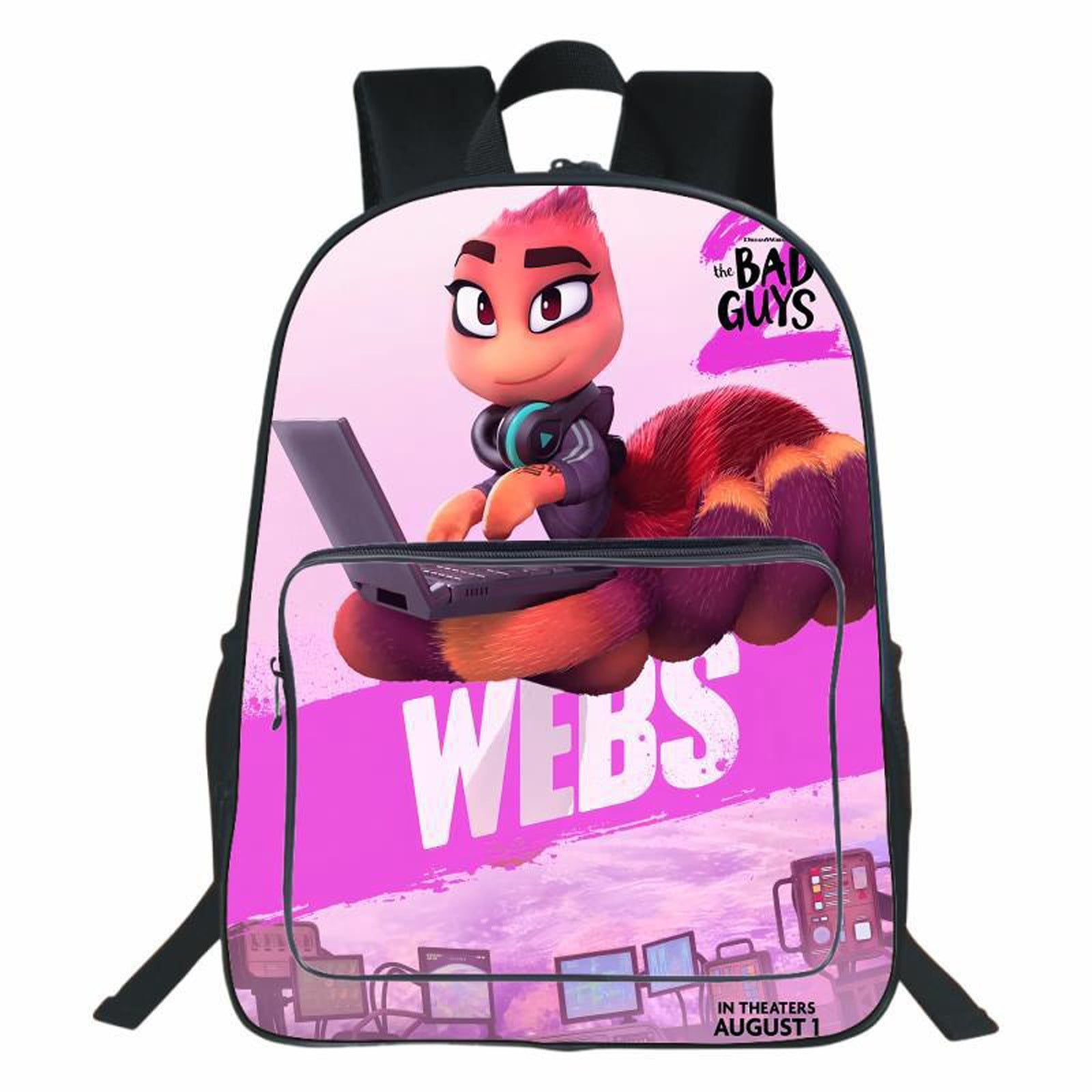 The Bad Guys Backpack,15.75In The Bad Guys Movie Print School Bag,Back ...