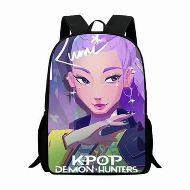 Kpop Demon Hunters Women's Backpack with Plush Pendant, 17.3inch ...