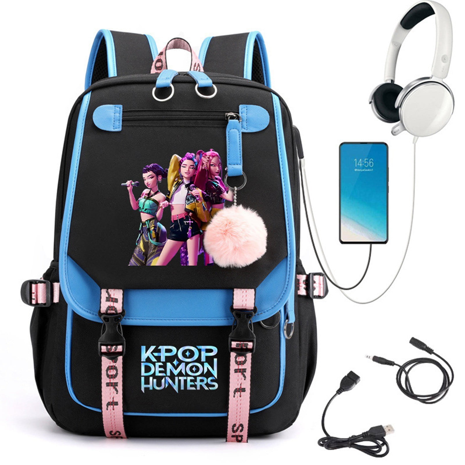 Kpop Demon Hunters Backpack Shouler Bag Messenger Bag Backpack Back to ...