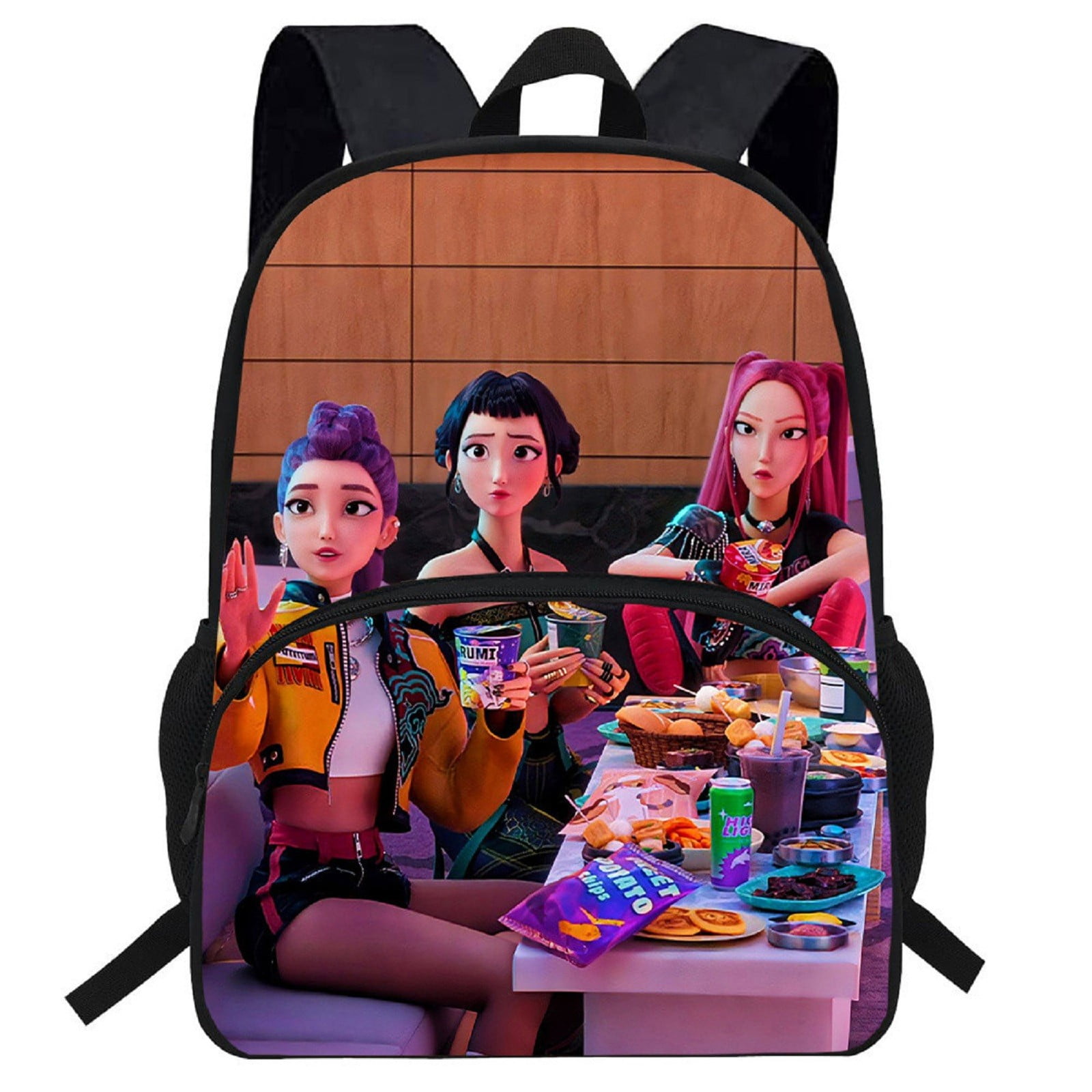 Kpop Demon Hunters Backpack merch, Kpop Cartoon Anime Characters Large ...