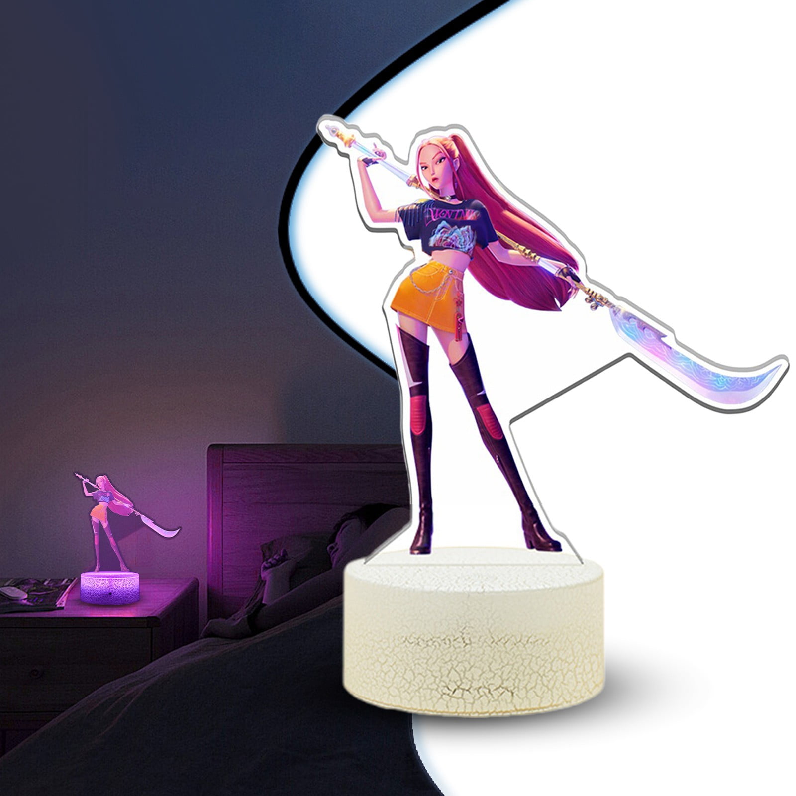 KPop Demon Hunters Movie Nightlight,16 Color Variations - Remote ...