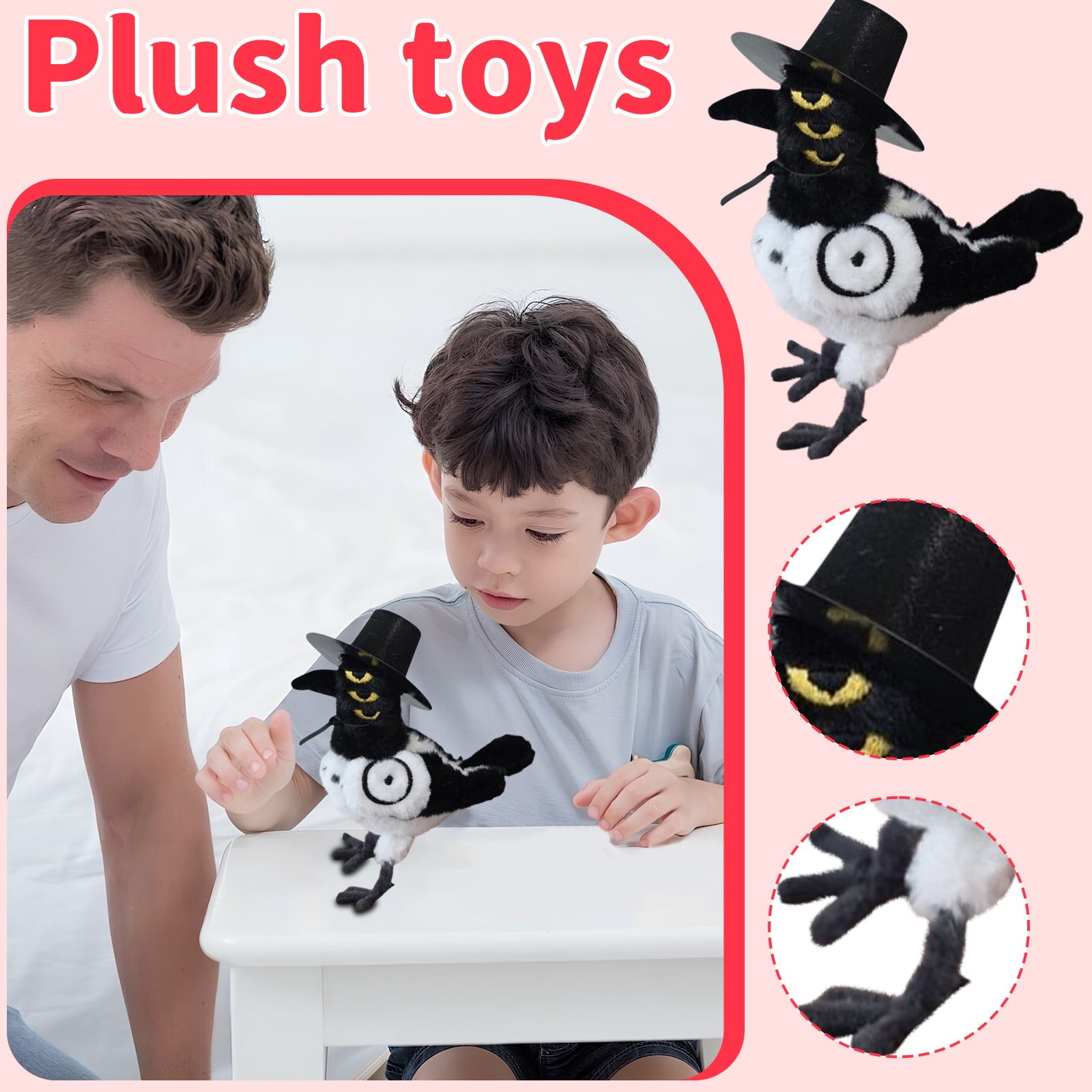 Kpop Demon Hunters Crow Plush Toys,Anime Kpop Demon Hunters Crow ...