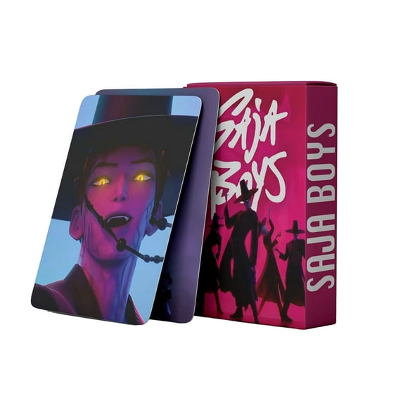 Kpop Demon Hunters Flash Cards,55PCS Huntrix Holographics Cartoon Flash Cards for Kpop Demon ...