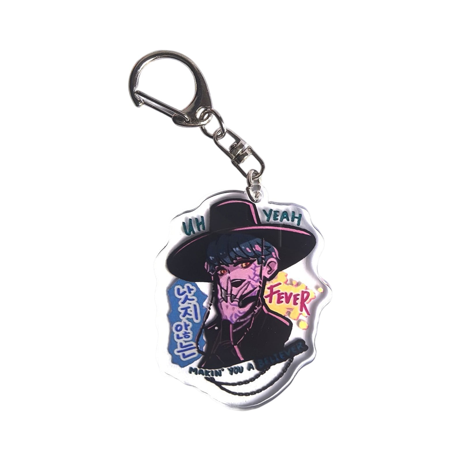 Kpop Demon Hunters Huntri Acrylic Keychain, Hunting Group, Cartoon ...