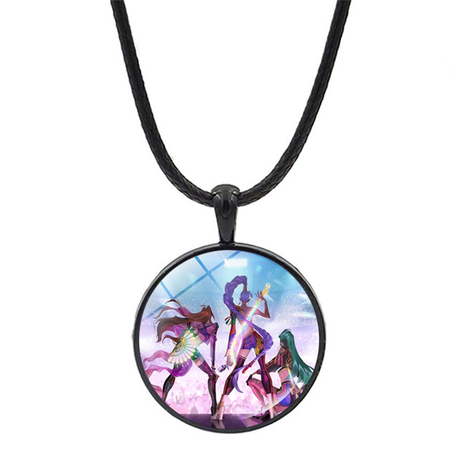 Kpop Demon Hunters K-Pop Group Necklace Jewelry Cartoon Anime Pendant ...