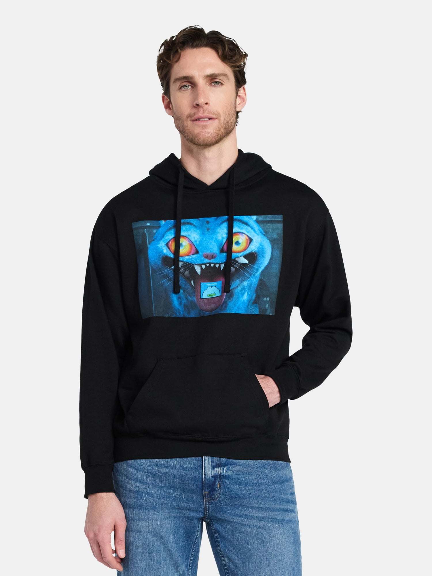 KPop Demon Hunters Men's and Big Men's Derpy Hoodie, Sizes S-3XL ...