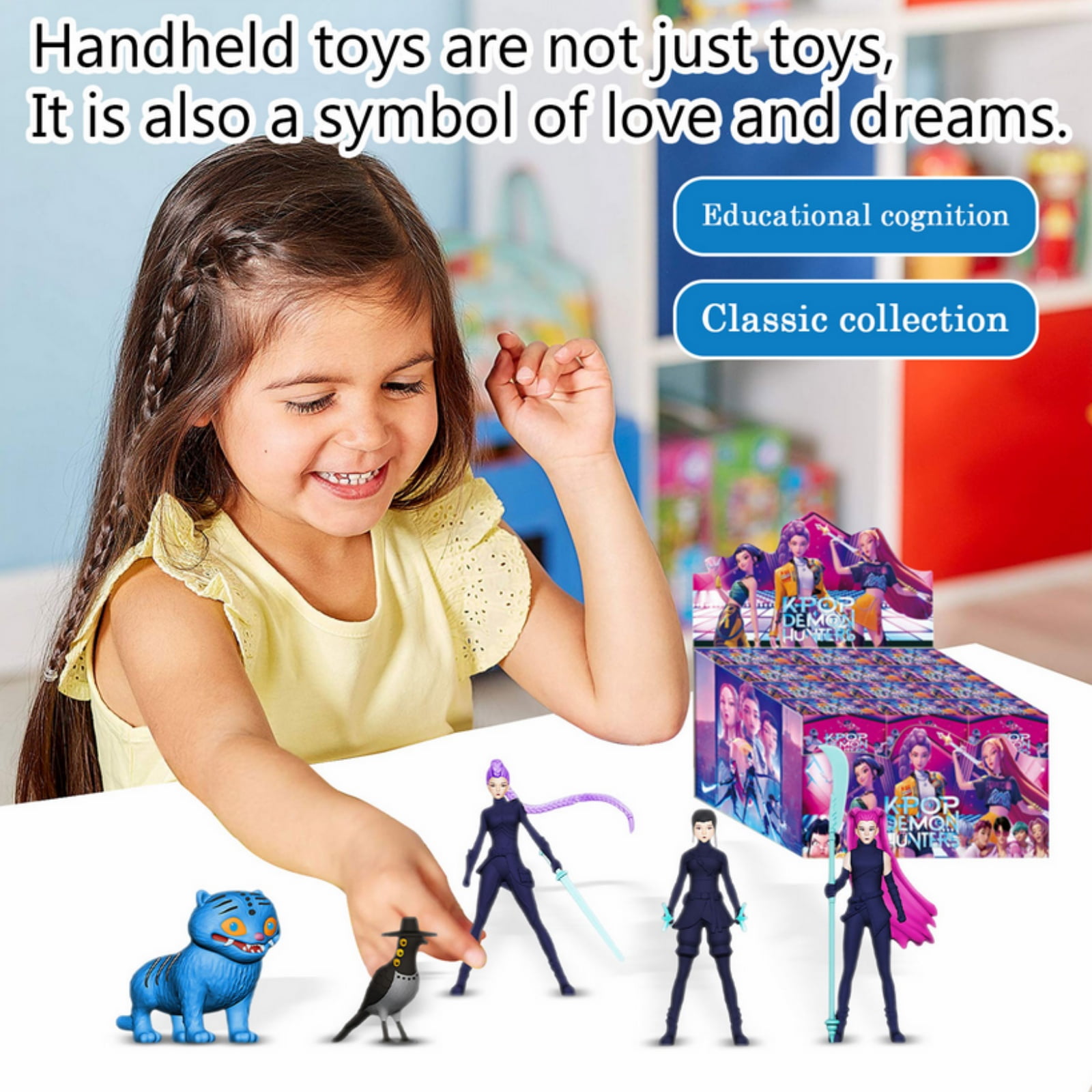 Kpop Demon Hunters Merch Action Figures Blind Box Mystery Box （12Pack ...