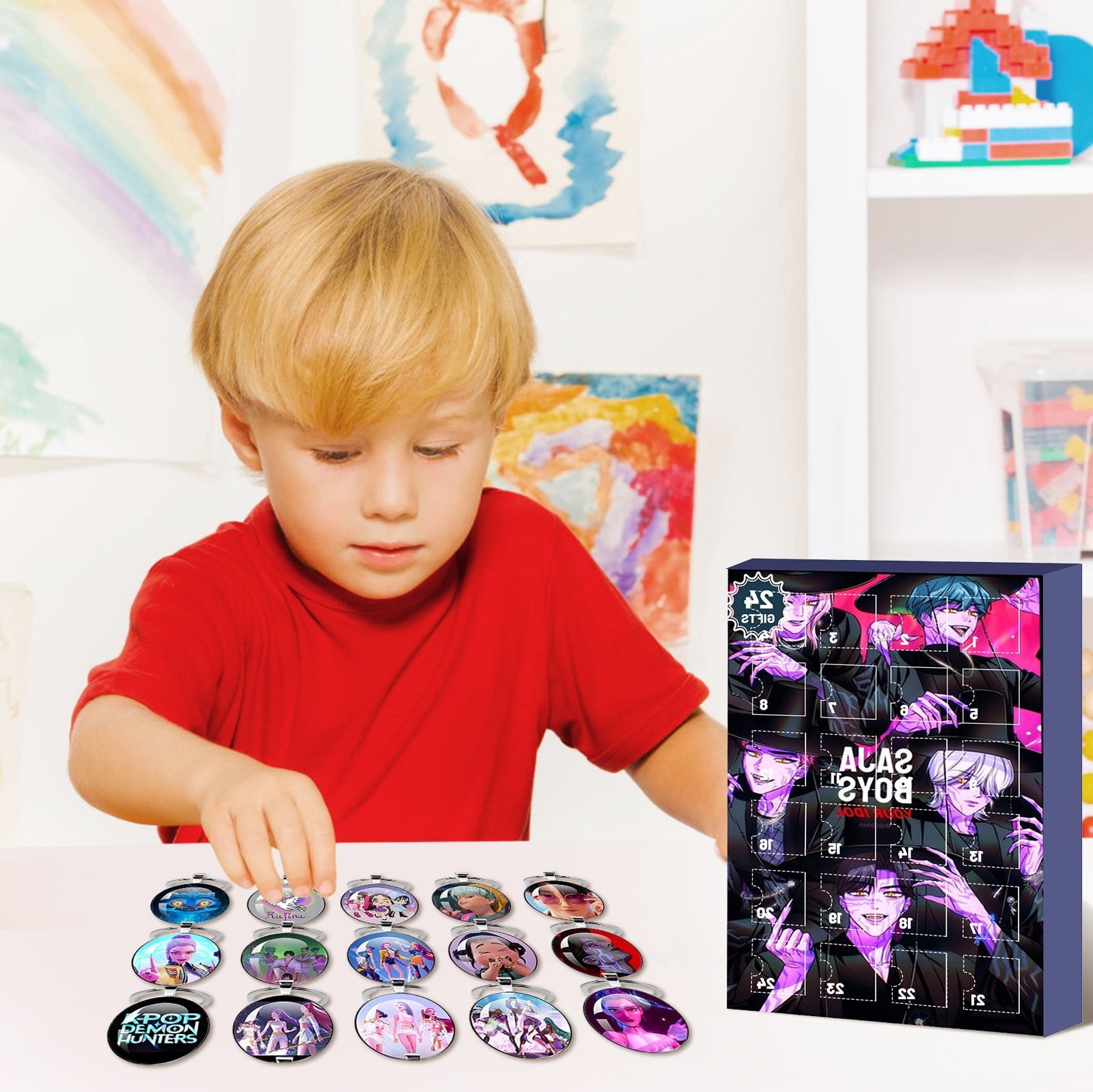 Kpop Demon Hunters Merch - Advent Calendar Halloween 24 Days Countdown ...