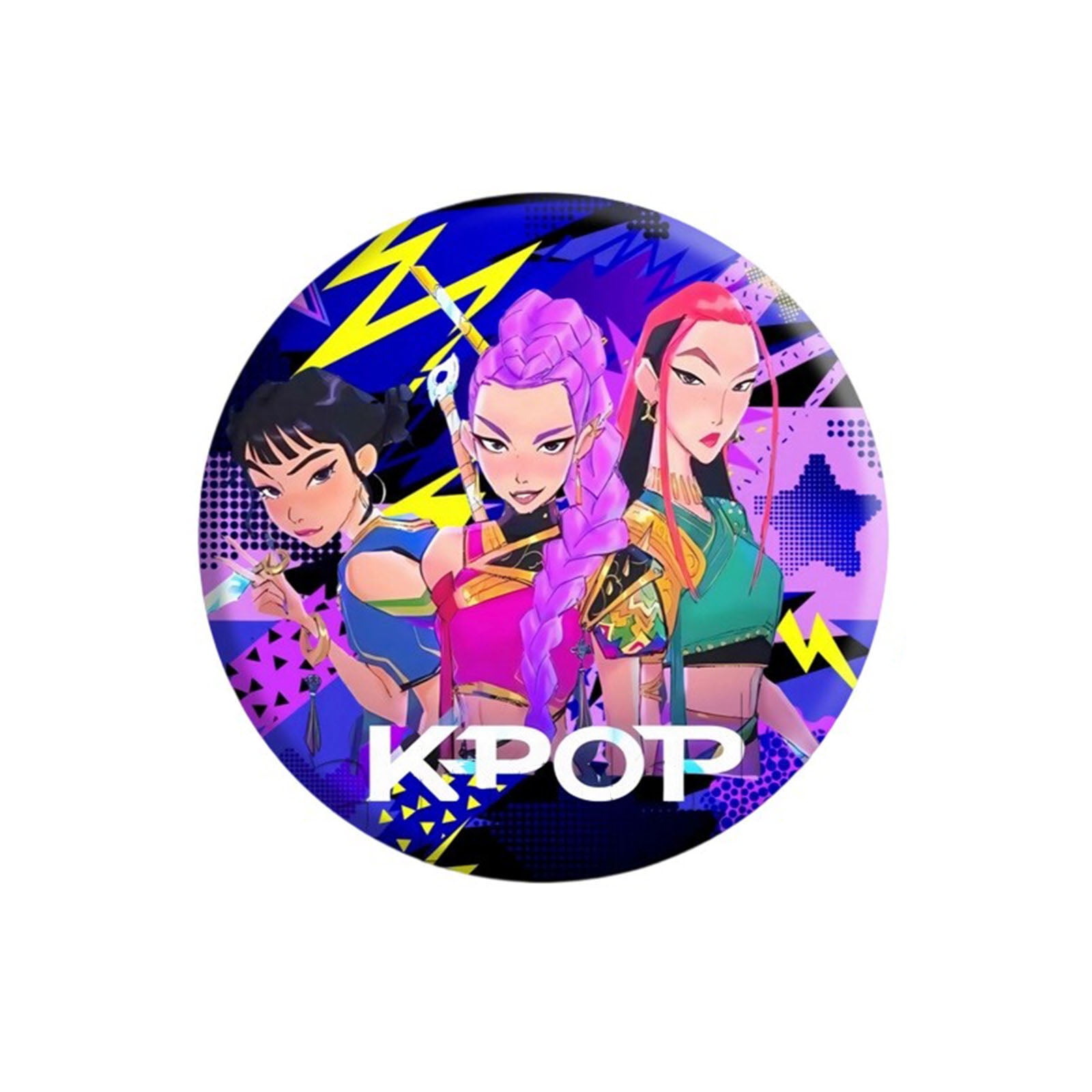 Kpop Demon Hunters Merch Pin Style Anime Character Metal Badges, Anime ...