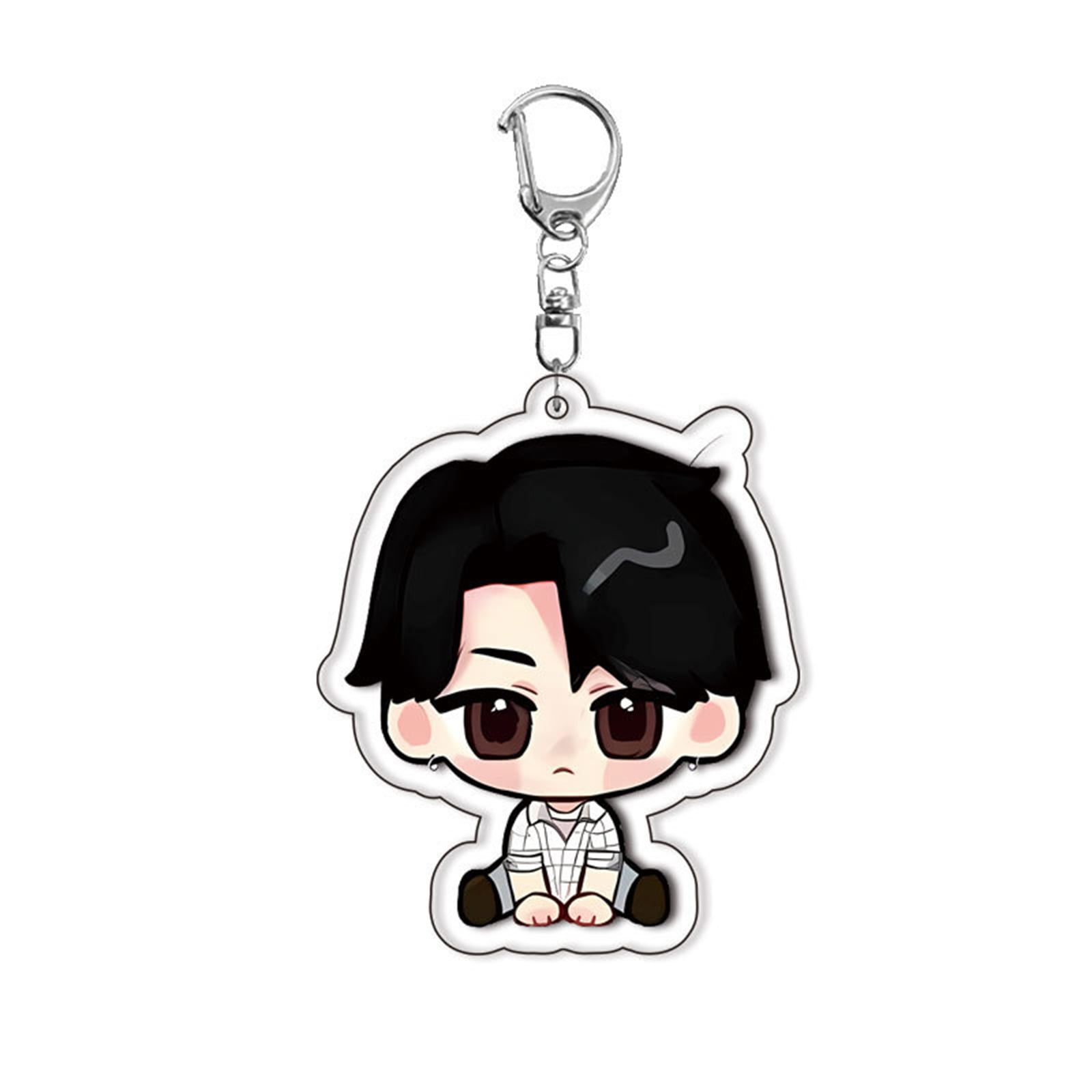 K-pop Official Licensed Cartoon Anime Transparent Acrylic Keychain ...
