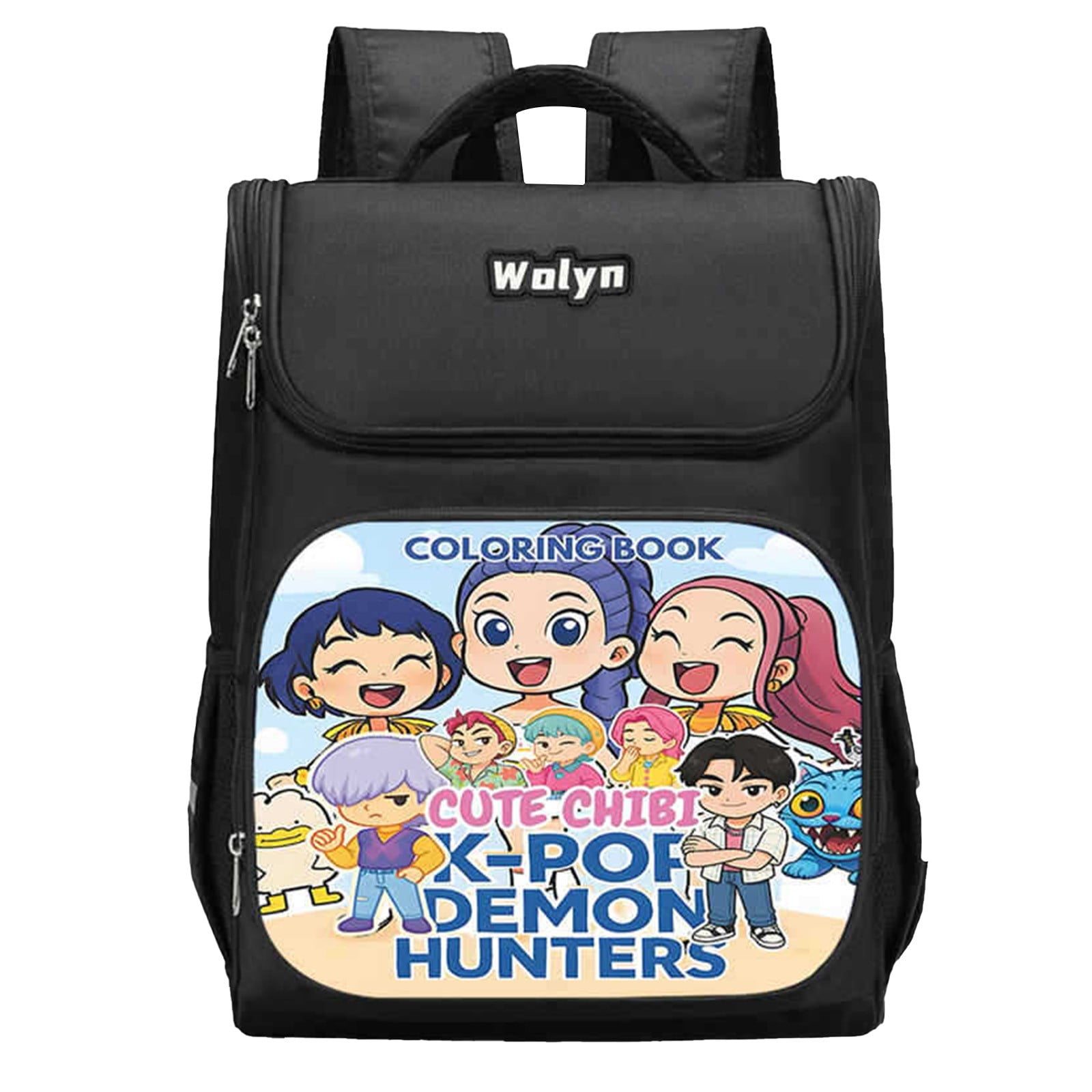 Kpop Demon Hunters Printed Backpack, High Definition Printed Large ...