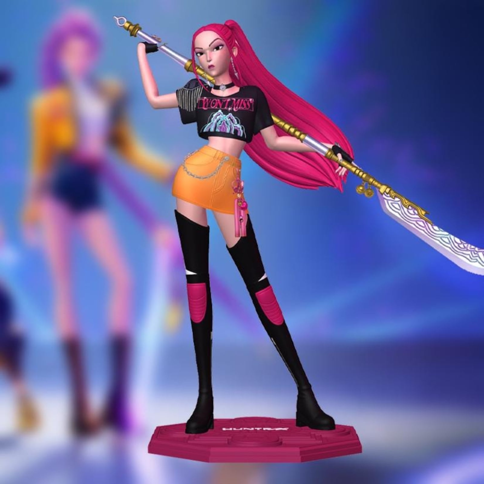 Kpop Demon Hunters Resin Action Figures Mira Mini Figure 5.9" Model ...