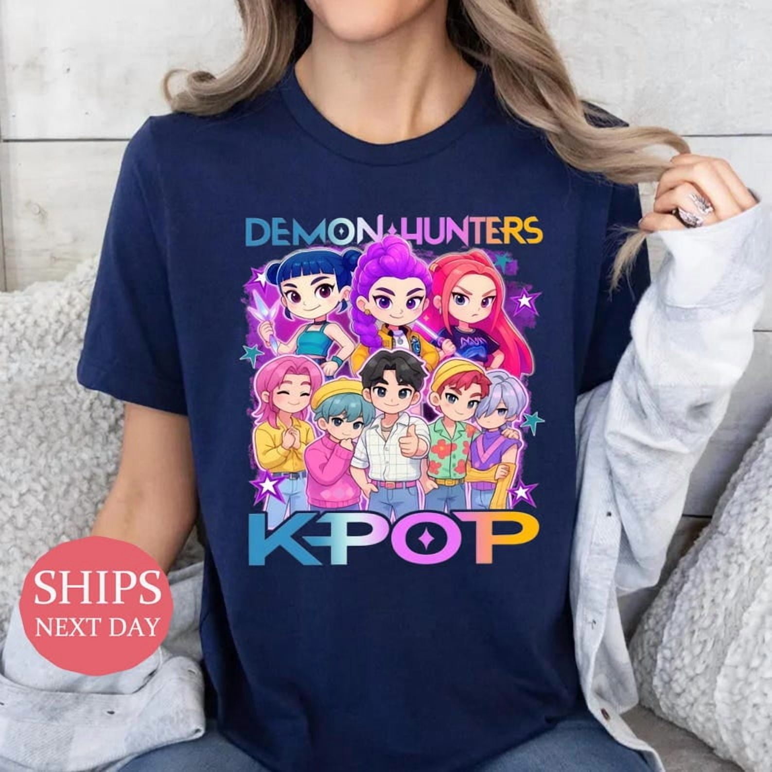 Kpop Demon Hunters Shirt,Derpy Tiger Tee,Saja Boys Fans,Back to School ...