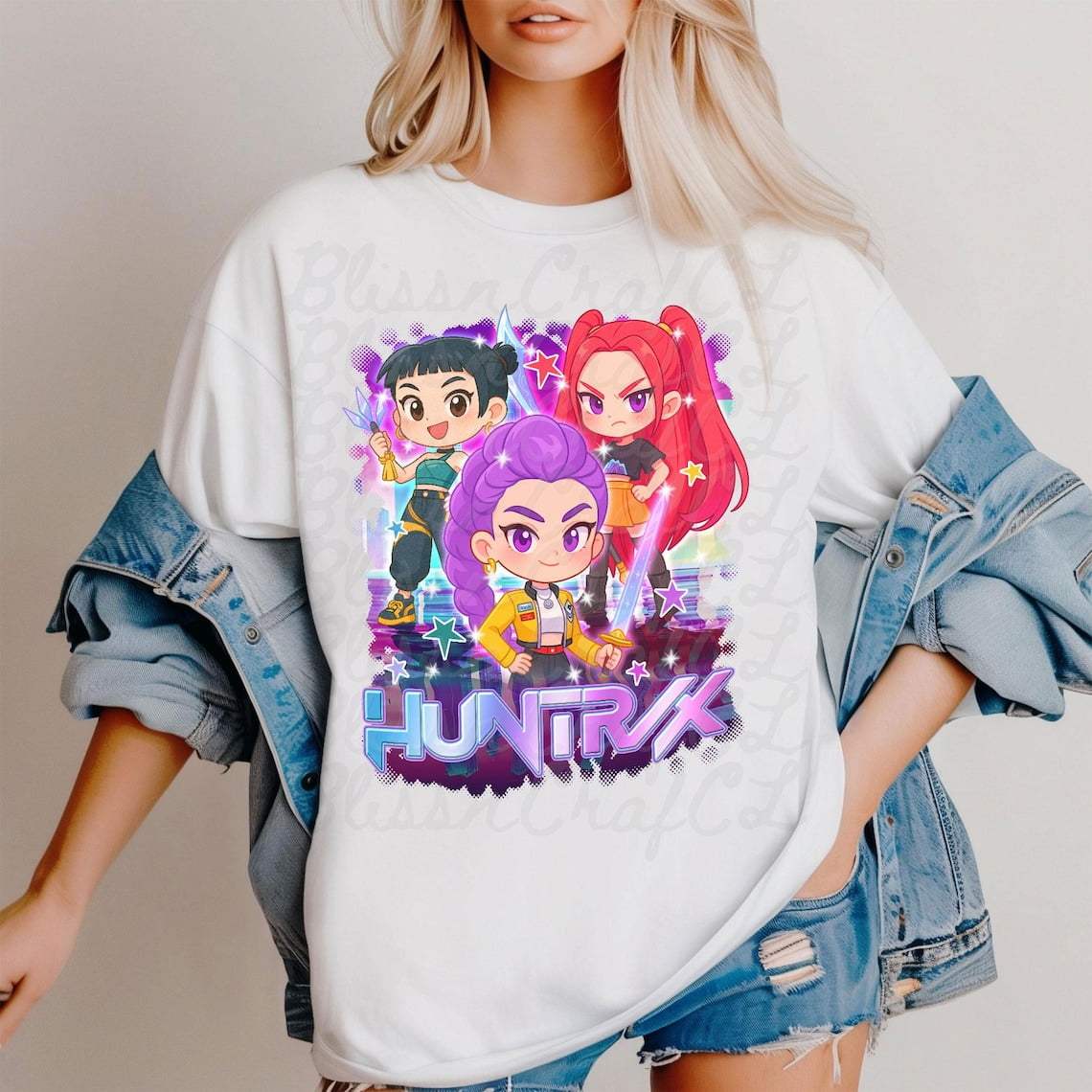 Kpop Demon Hunters Shirt, Huntrix Girl T-Shirt, Kpop idol group Shirt ...