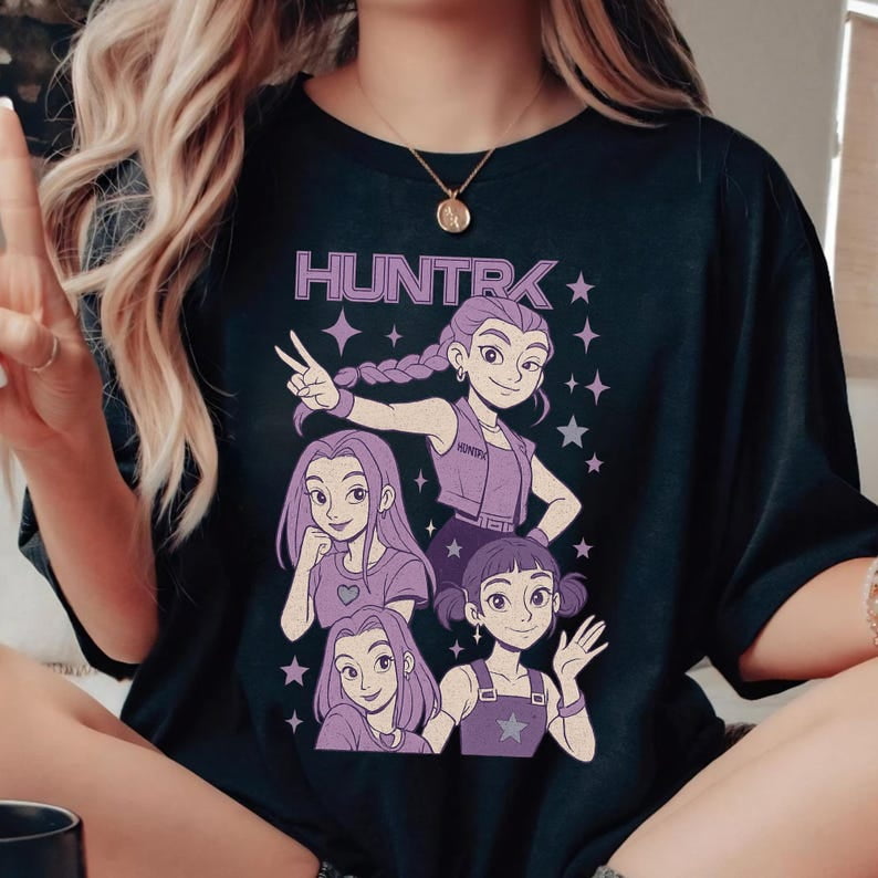 Kpop Demon Hunters Shirt, Huntrix Merch tee , Kpop idol group shirt ...