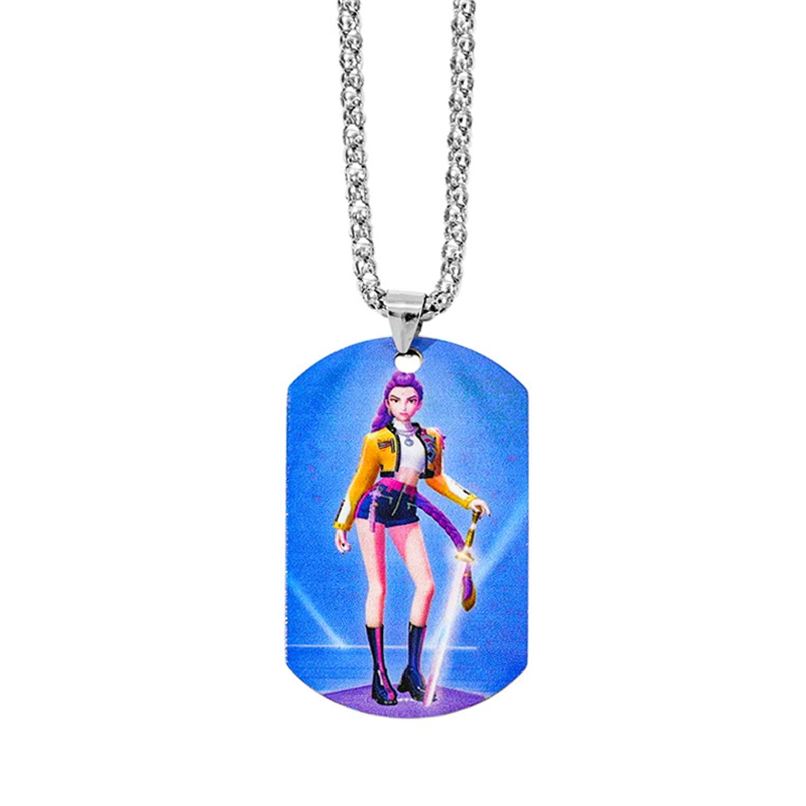 Kpop Demon Hunters Stainless Steel Pendant Necklace, Color Printed ...