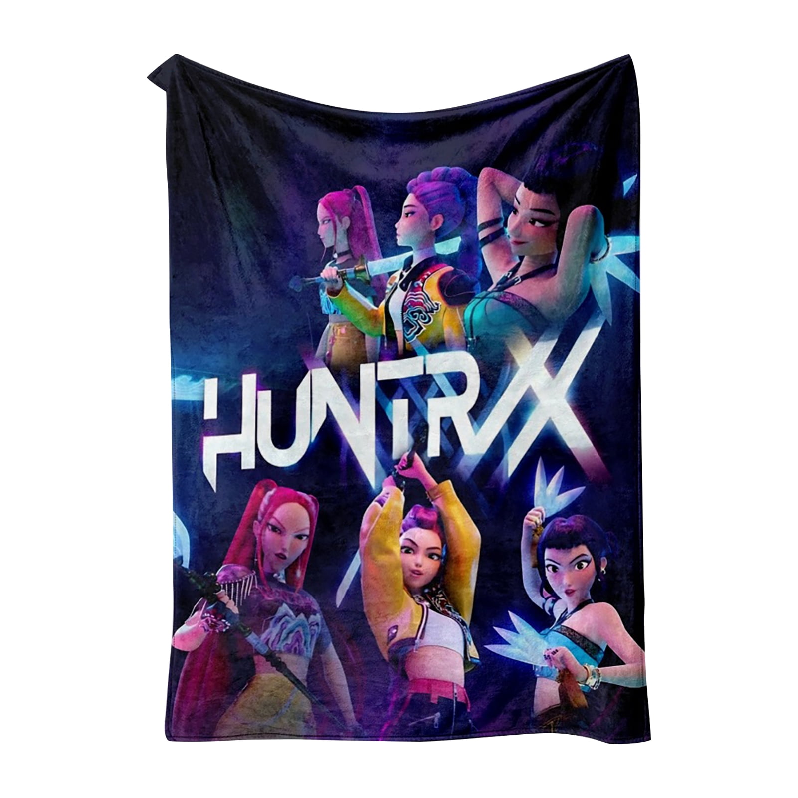 Kpop Demon Hunters Star Plush Flannel Blanket, High-Quality Flannel ...