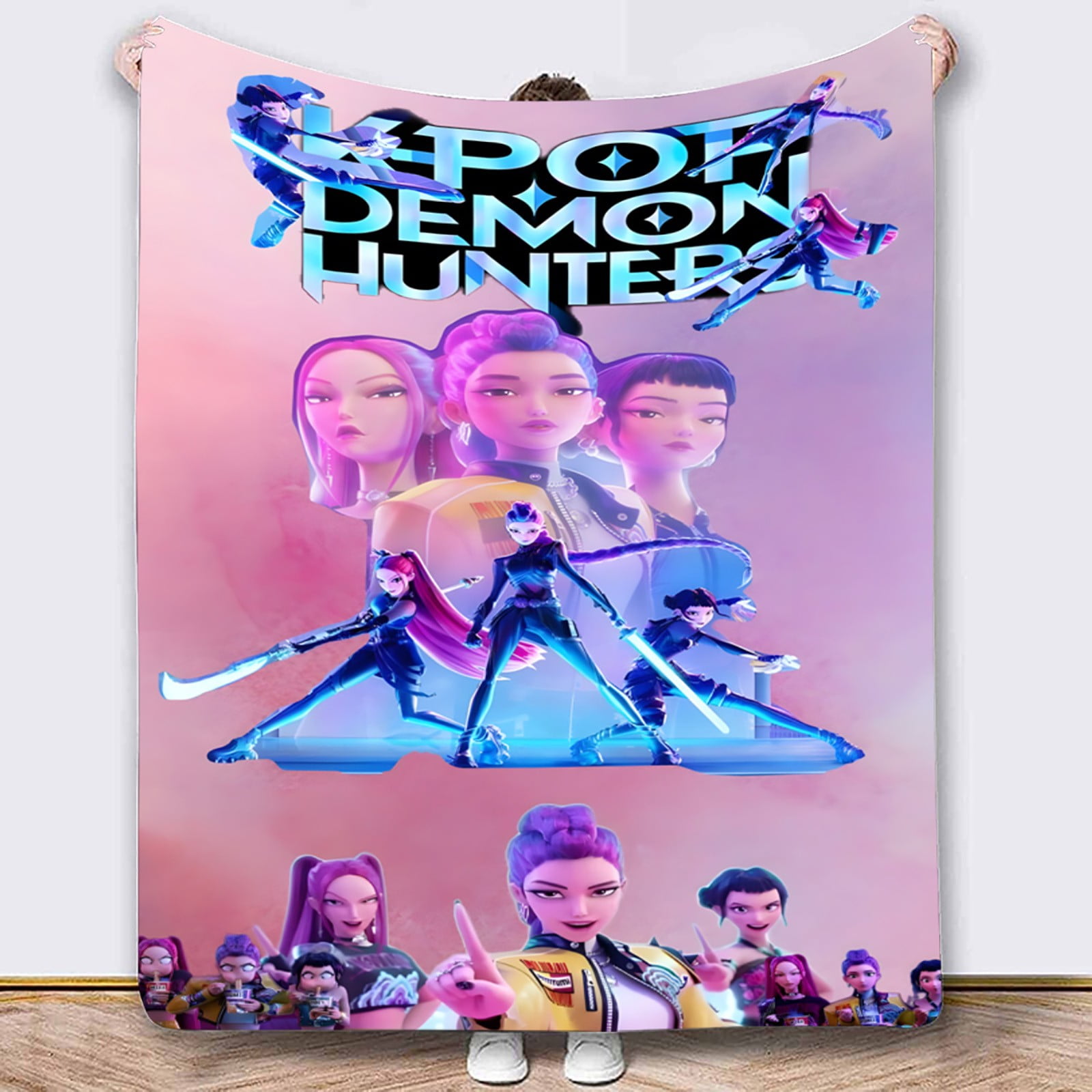 Kpop Demon Hunters Stuff, 40"x 28" Kpop Demon Hunters Merch, Fleece Bed ...