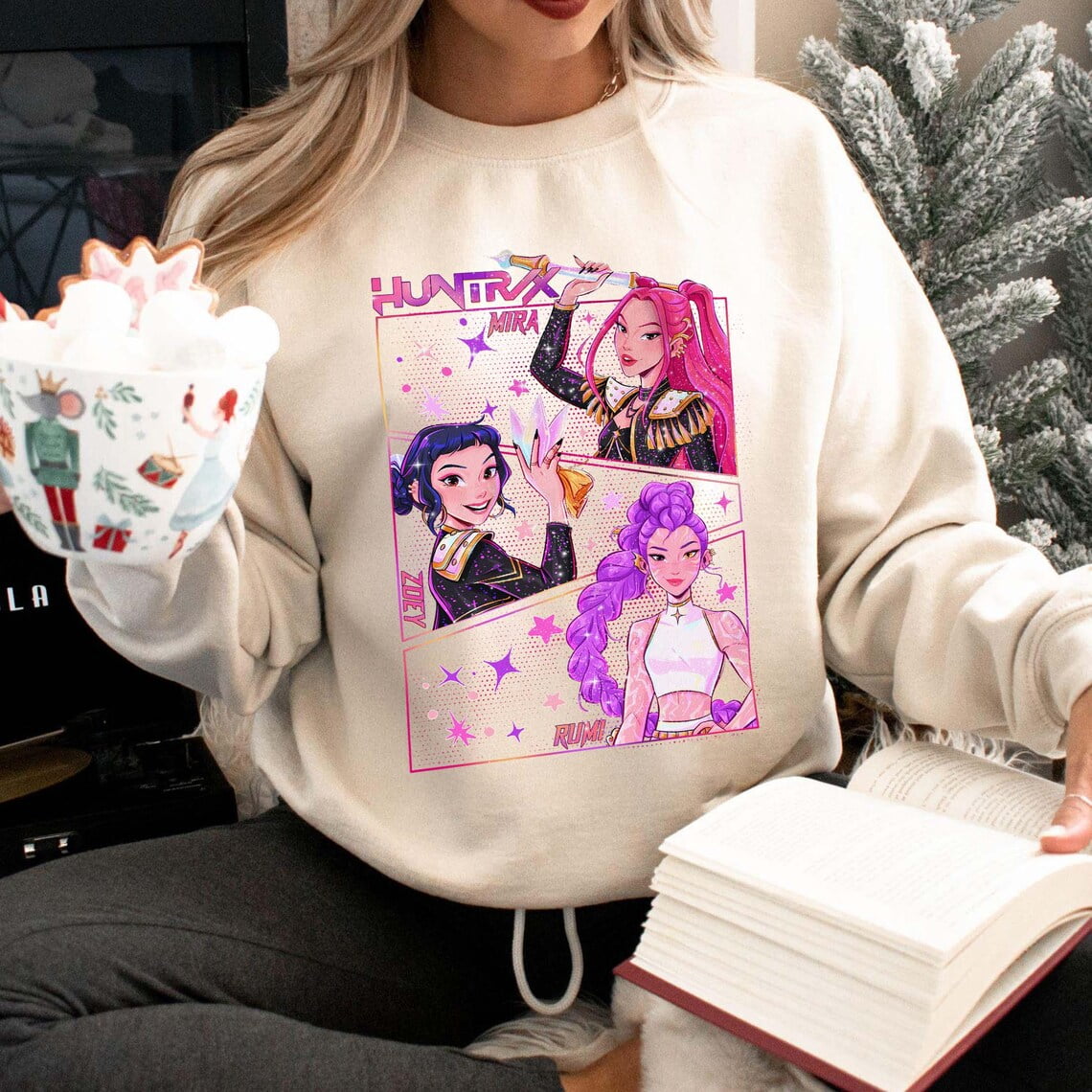 Kpop Demon Hunters Sweatshirt, Gift for Woman, Jinu Manga, Kpop Huntrix ...