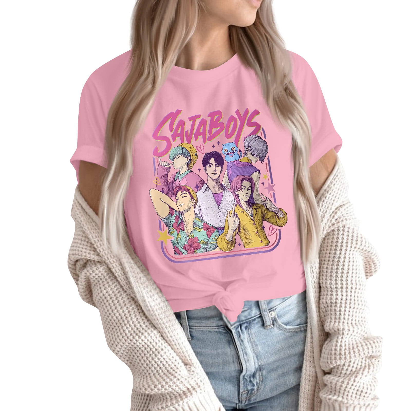 Kpop Demon Hunters T-shirt Top 2025, Kpop Tops for Fans, Trendy ...