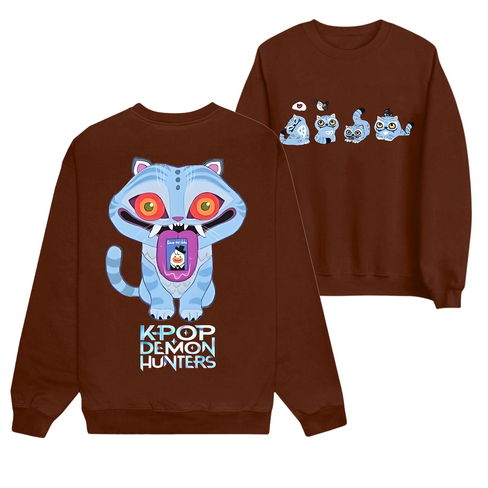 Kpop Demon Hunters Tiger Crewneck Sweatshirt Women Men Pullover Long ...