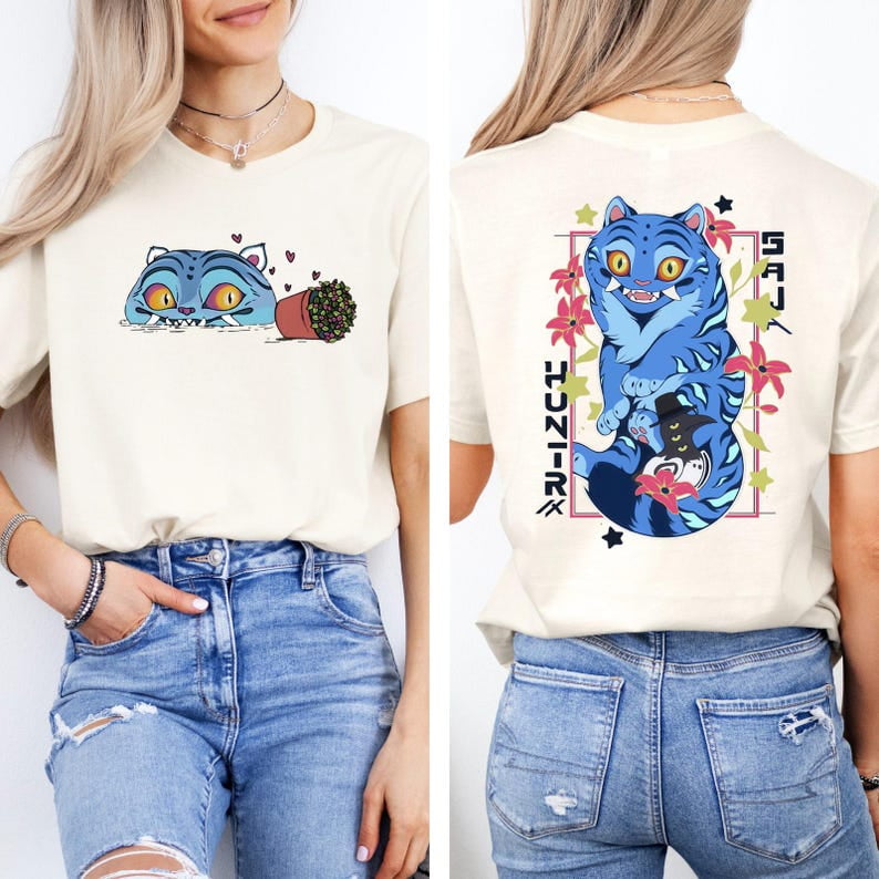 Kpop Demon Hunters Tiger Shirt, Derpy the Tiger And Bird Demon Hunter ...