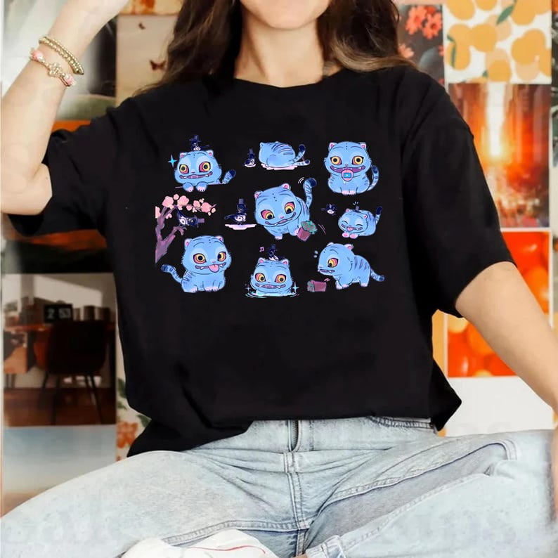 Kpop Demon Hunters Tiger Shirt, Derpy the Tiger And Bird Demon Hunter ...