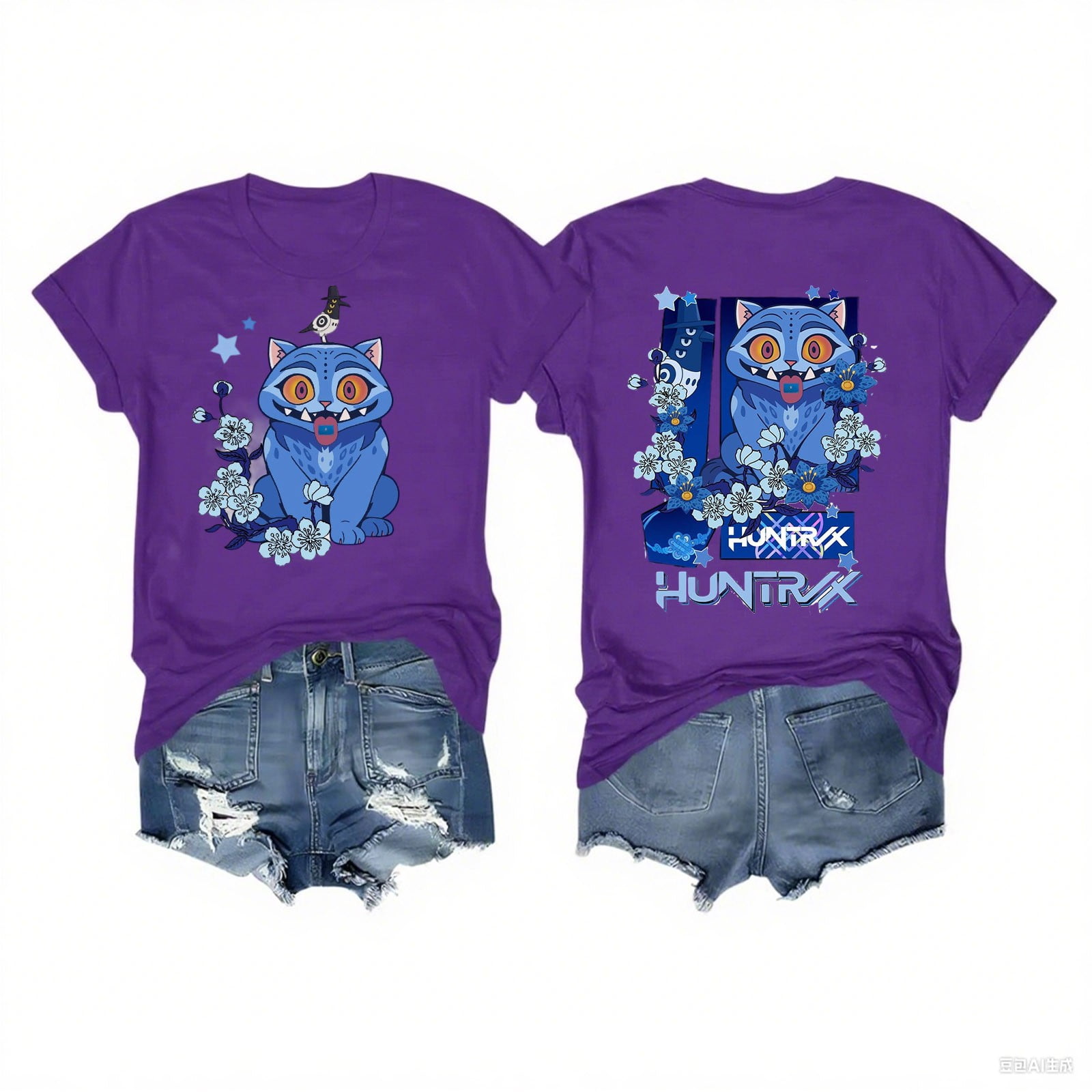 Kpop Demon Hunters Tiger T-Shirt, Demon Hunter Tiger Tee, Merch Kpop ...