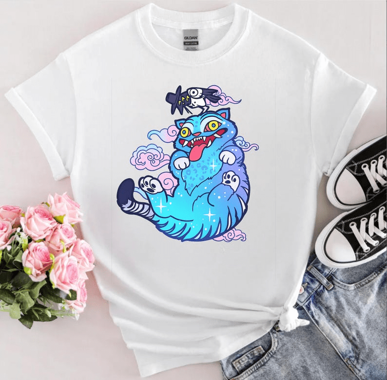 Kpop Demon Hunters Tiger Tee, Derpy the Tiger and Bird & Saja Boys Fan ...