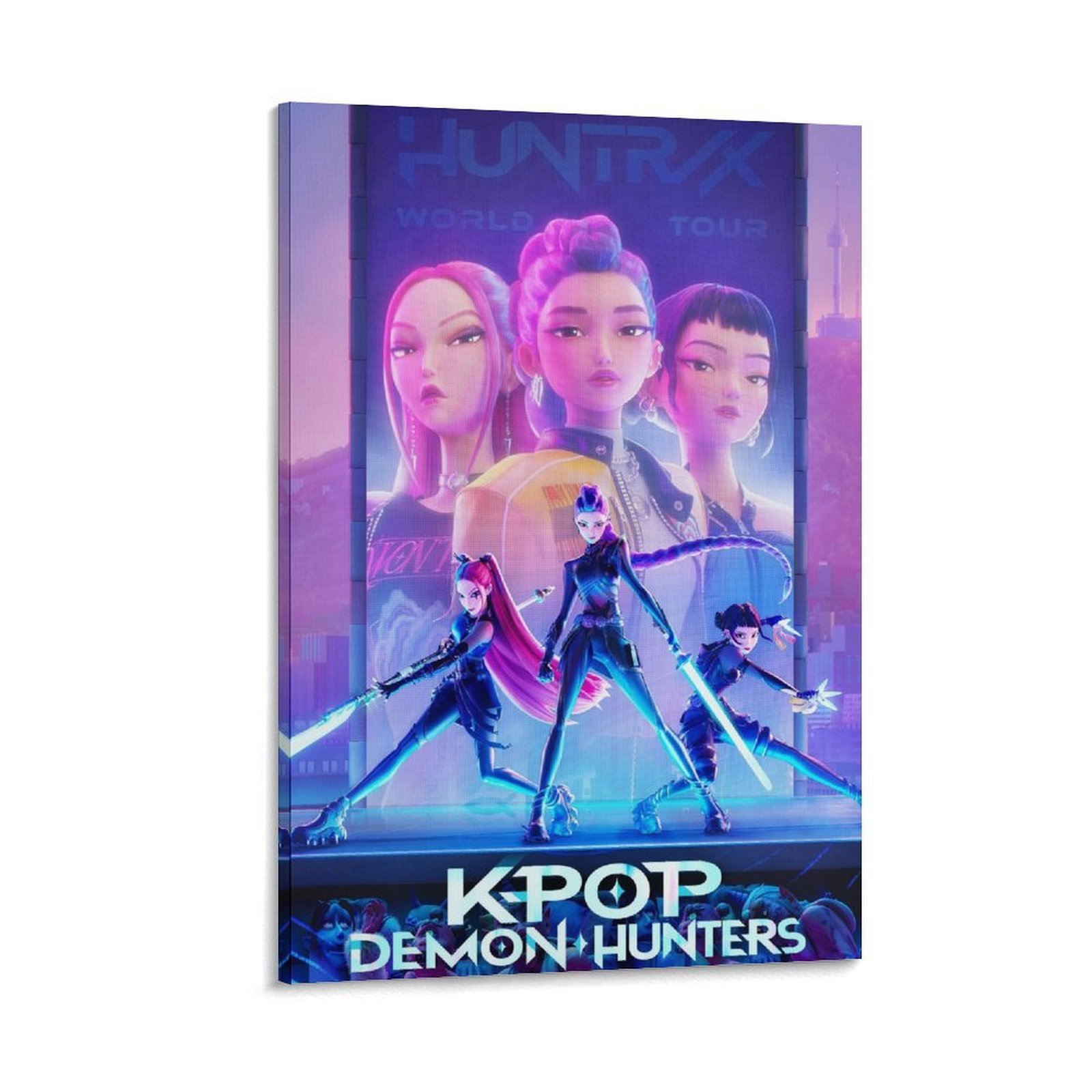 Kpop Demon Hunters - Vintage Blockbuster Movie Poster (6) Poster ...