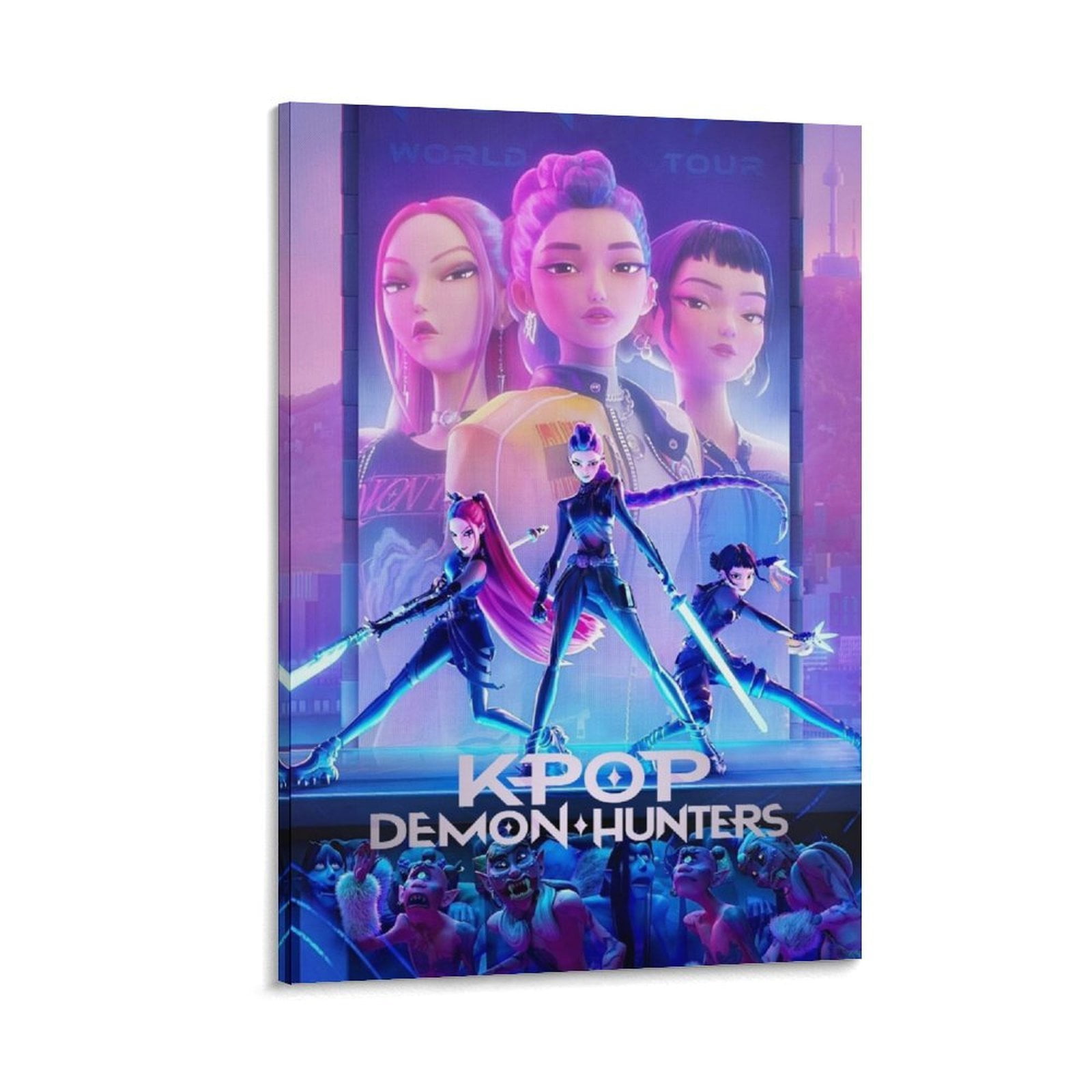 Kpop Demon Hunters - Vintage Blockbuster Movie Poster (8) Art Poster ...