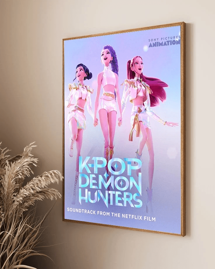 Kpop Demon Hunters - Vintage Movie Poster 2025 New Movie Poster ...