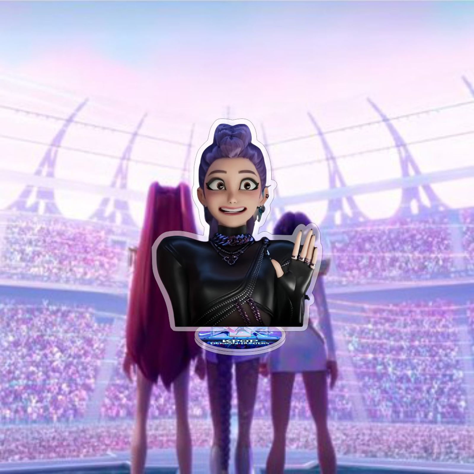 Kpop Demon Hunters Witch Team Acrylic Standing Model, High Definition Character Prints with Fade ...