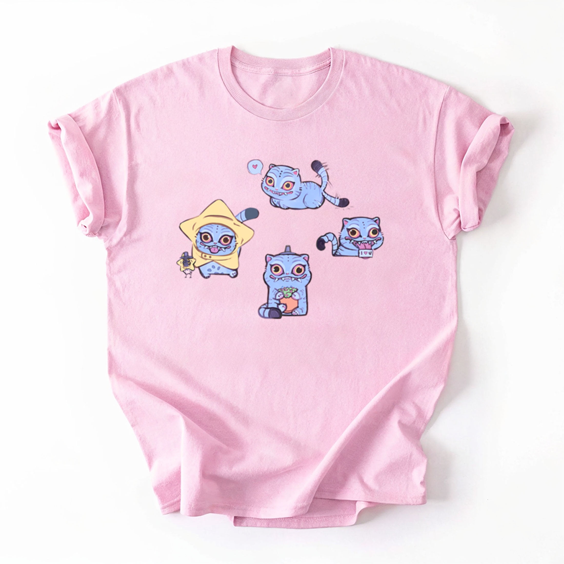 Kpop Demon Movie Derpy Tiger T Shirt, Derpy the Tiger And Bird Demon ...