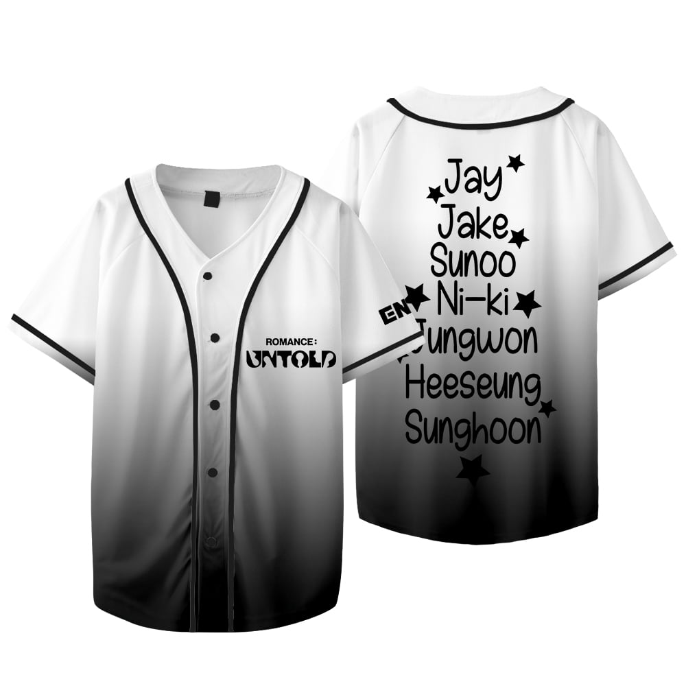 Kpop ENHYPEN Romance Untold Merch Baseball Jacket T-Shirts Cosplay ...