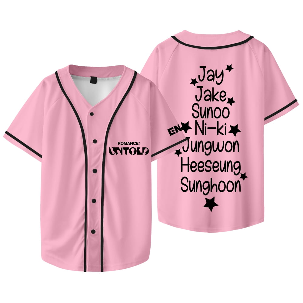 Kpop ENHYPEN Romance Untold Merch Baseball Jacket T-Shirts Cosplay ...