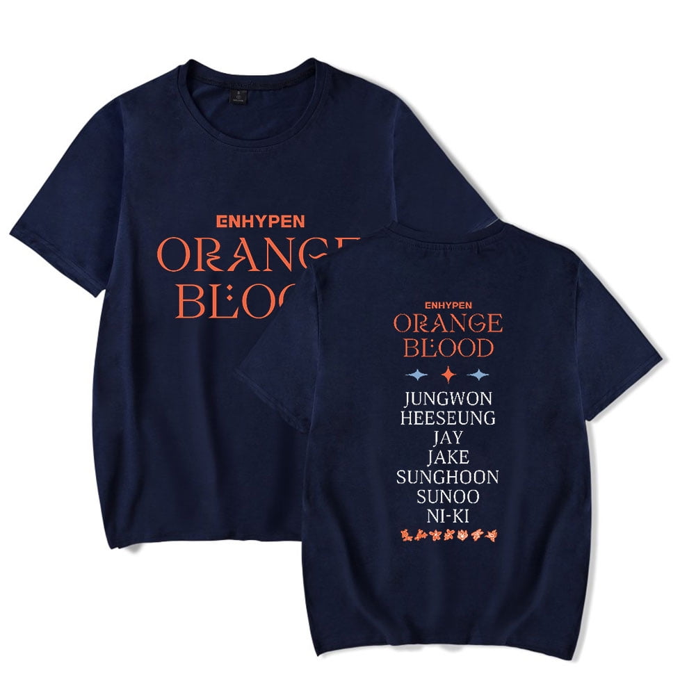 Kpop Enhypen Orange Blood Merch Men/Women T-Shirt Summer Streetwear ...