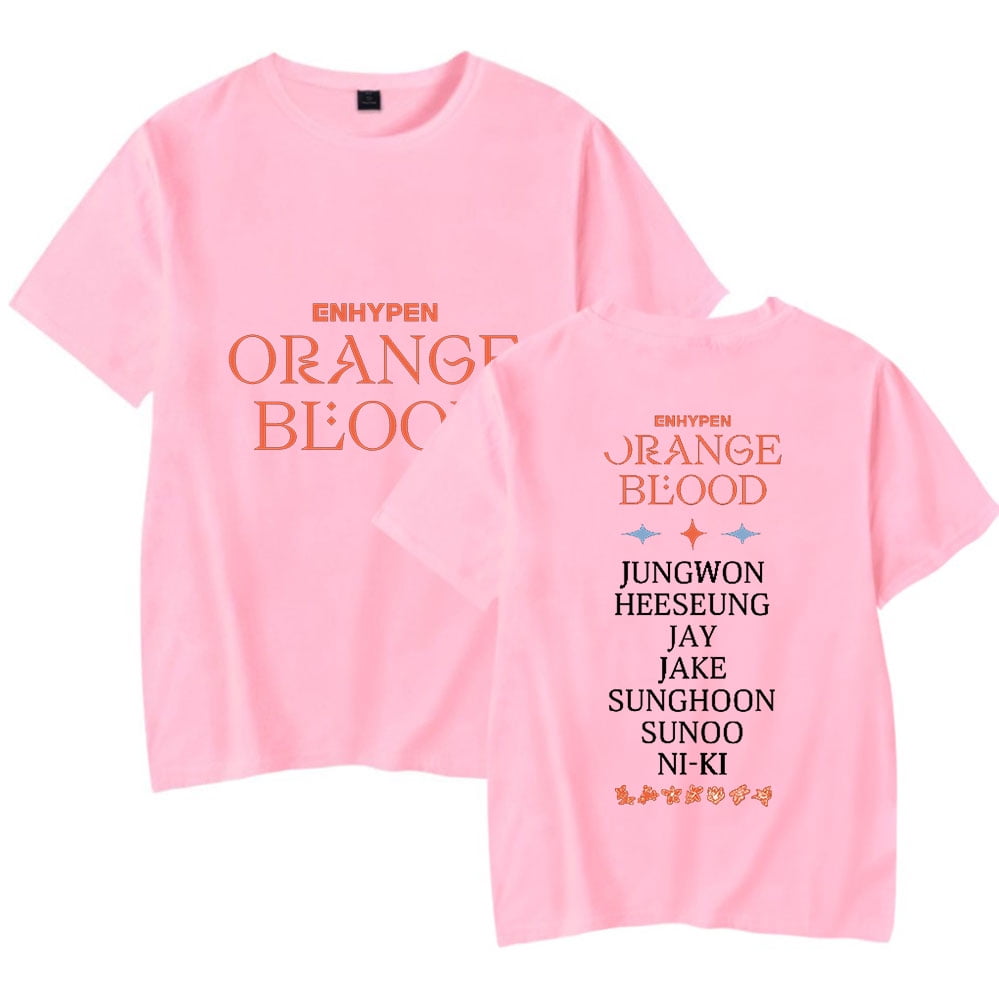 Kpop Enhypen Orange Blood Merch Men/Women T-Shirt Summer Streetwear ...