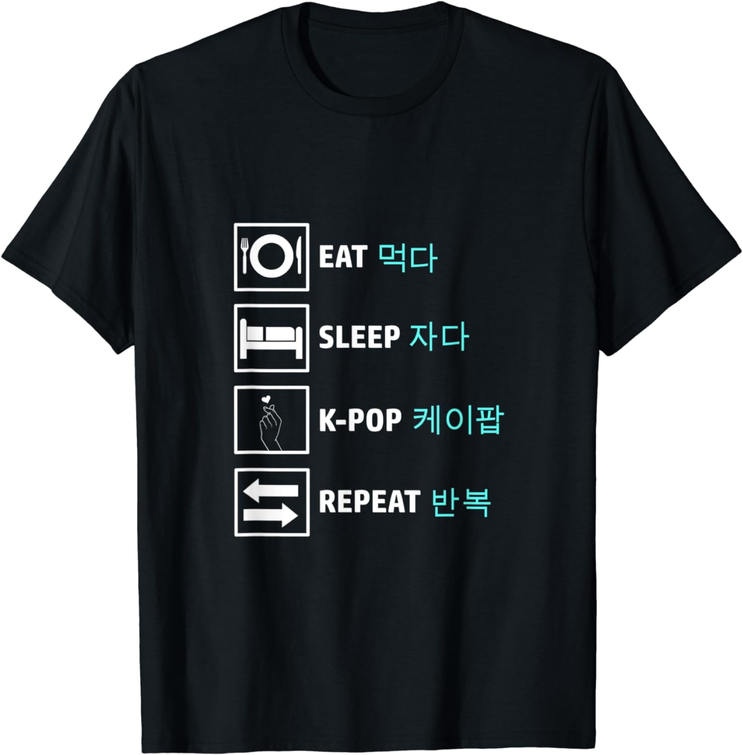 Kpop Fan Accessories Koreaboo Kdrama Fanchant K-Pop T-Shirt - Walmart.com