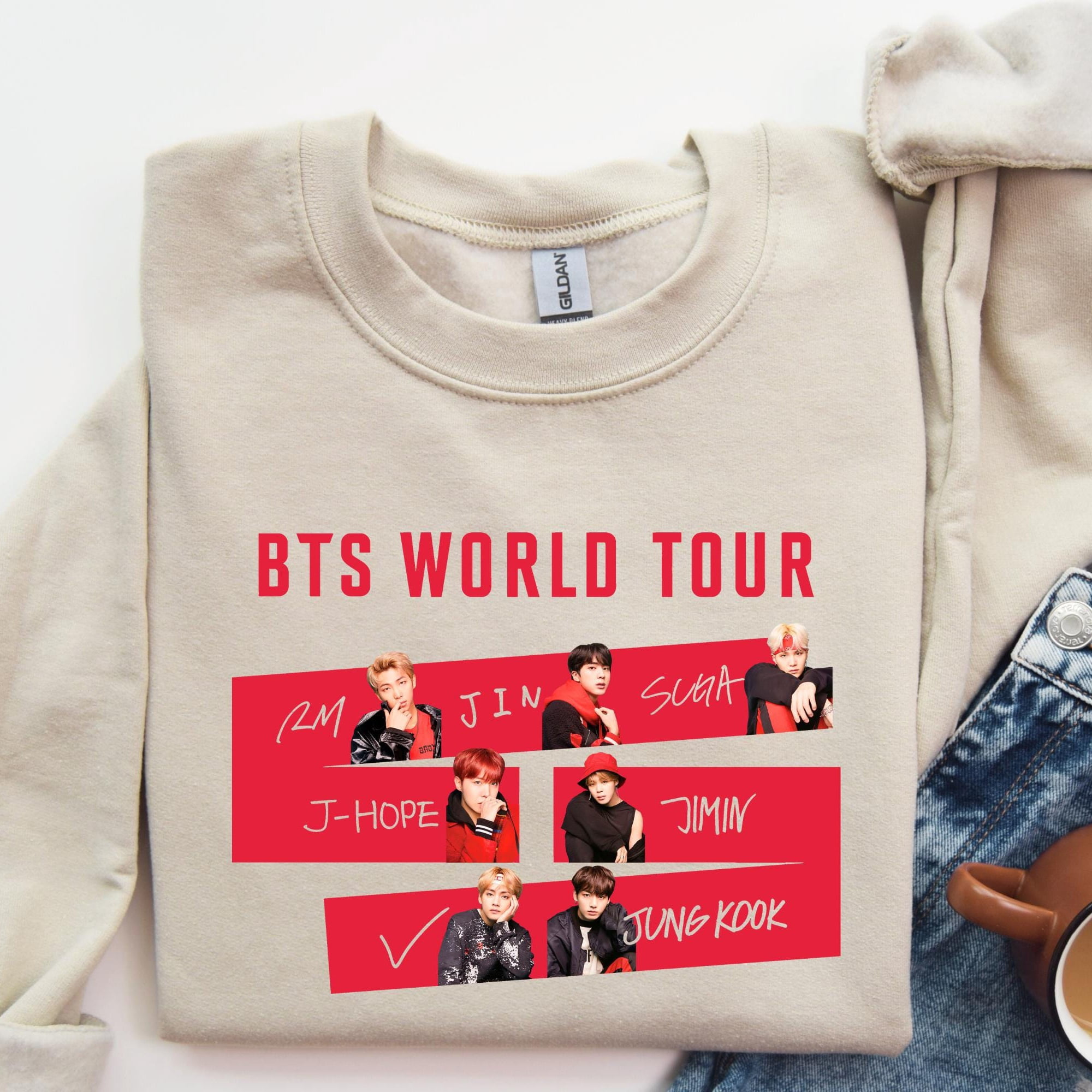 Kpop Fan World Tour 2026 Sweatshirt, AMRY Fan Concert 2026 Shirt, Army ...