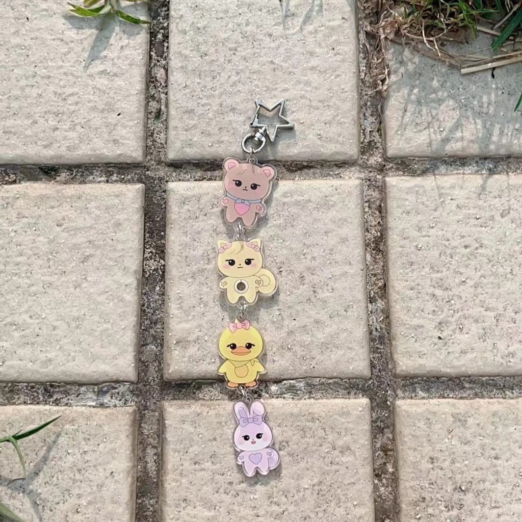 Kpop Fans Merch,Kpop Idol RIIZE SKZ GIDLE ZB1 Acrylic Charm Keychain ...